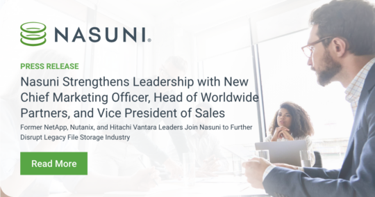 Hybrid Cloud Storage Leader Strengthens Leadership Team