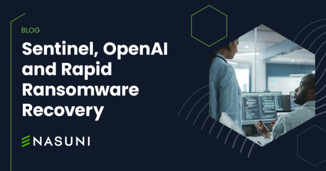 Rapid Ransomware Recovery, Sentinel, and Open AI